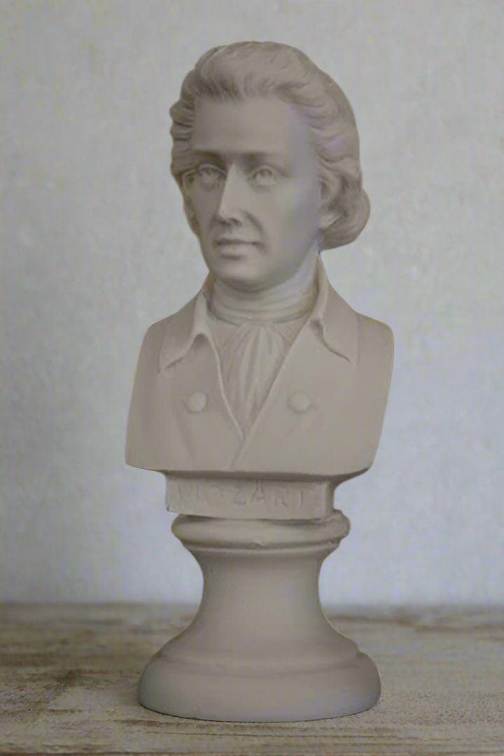 Wolfgang Amadeus Mozart Bust - statues.com