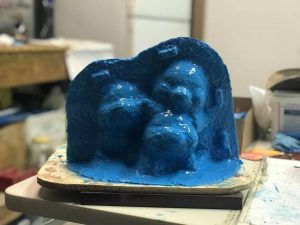 From Photo To Molding To Casting To Finished Statue - statues